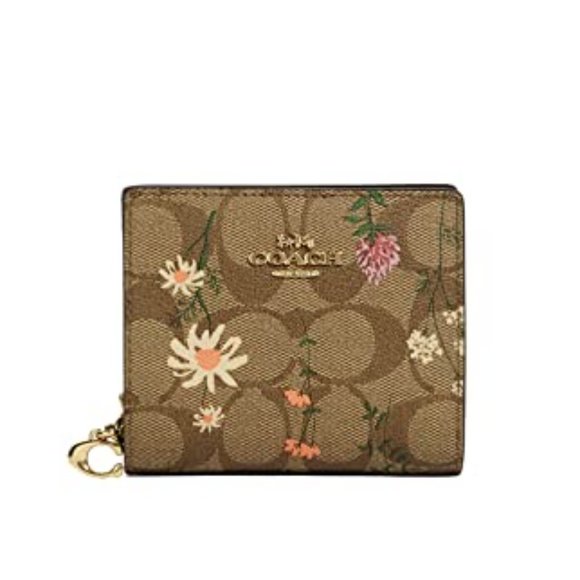 Coach | Bags | Coach Womens Wallet In Signature Coated Canvas With ...
